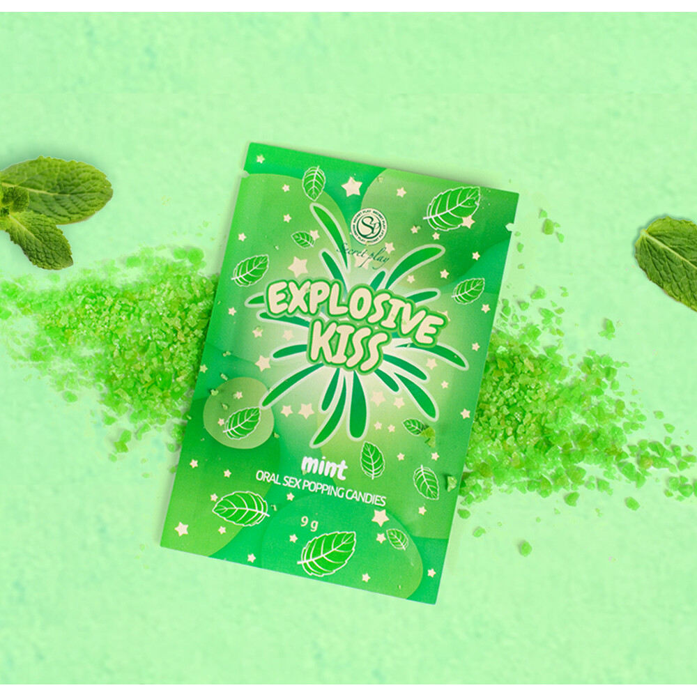 Explosive Kiss Mint Oral Sex Popping Candies 9g Edible Treats The